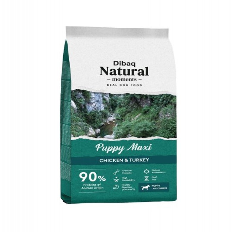 Pienso Dibaq Natural Moments Puppy Maxi para perros sabor Pollo y Pavo | Tiendanimal