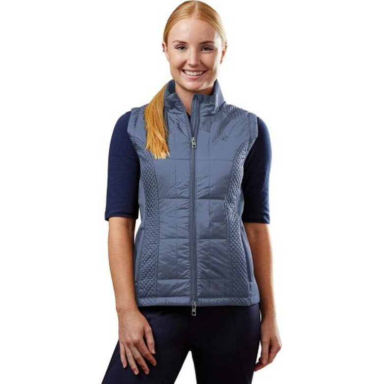 Chaleco de equitación Calbria para mujer color Azul índigo | Tiendanimal