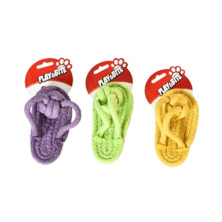 Play&Bite Rope Flipflop Chancla de juguete para perros | Tiendanimal