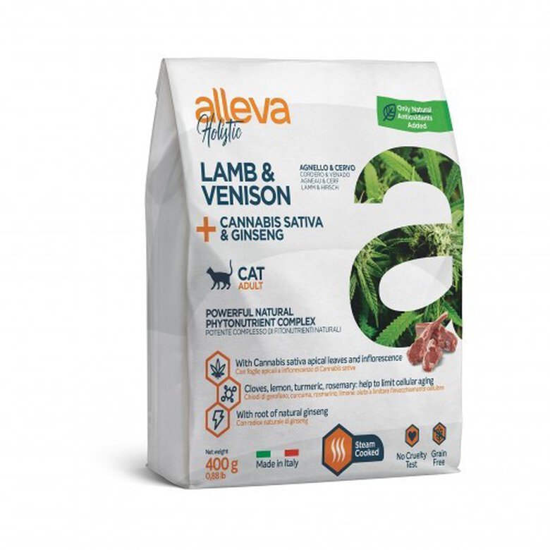 Pienso para gatos Alleva Holistic de cordero y venado | Tiendanimal
