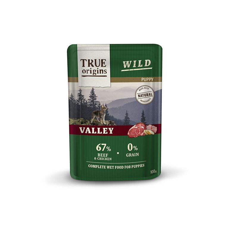 True Origins Wild Puppy Valley Ternera y Pollo sobre para perros ...
