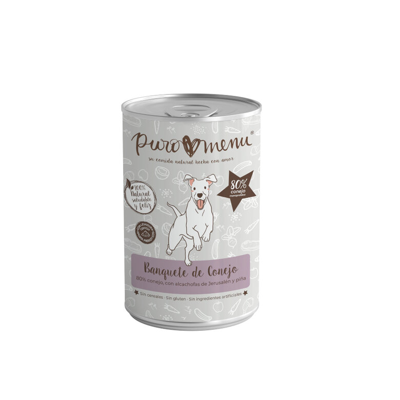 Puro Menu Bio Banquete de Conejo lata para perros | Tiendanimal