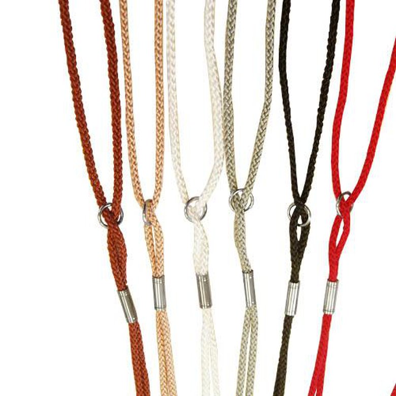 Lazos de nylon redondos con quitavueltas COLOR GRIS | Tiendanimal