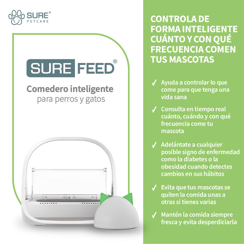 Sure Petcare Surefeed Comedero Automático con Microchip Connect para ...