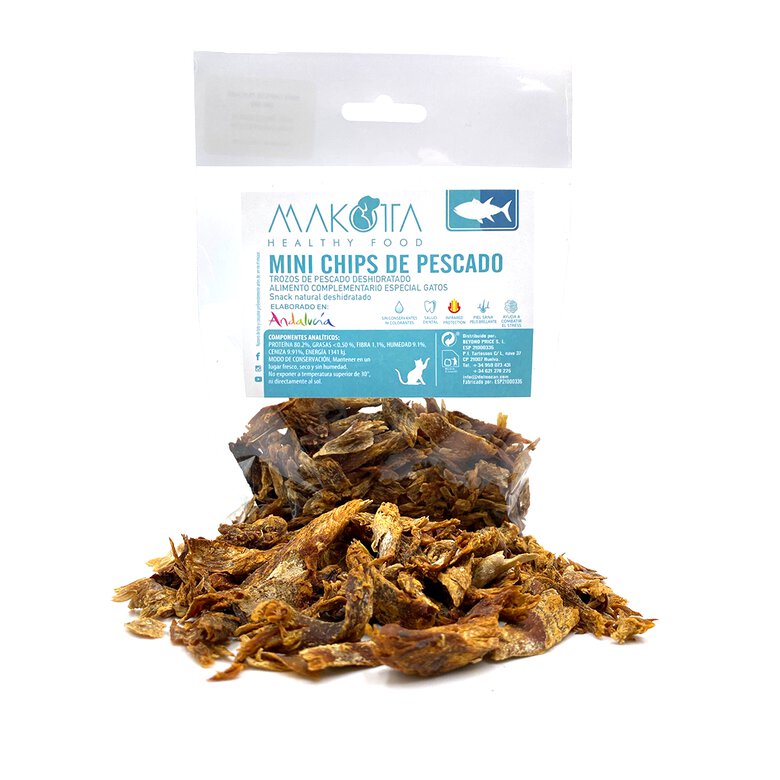Mini chips de pescado deshidratado - Pack de 3 bolsas | Tiendanimal