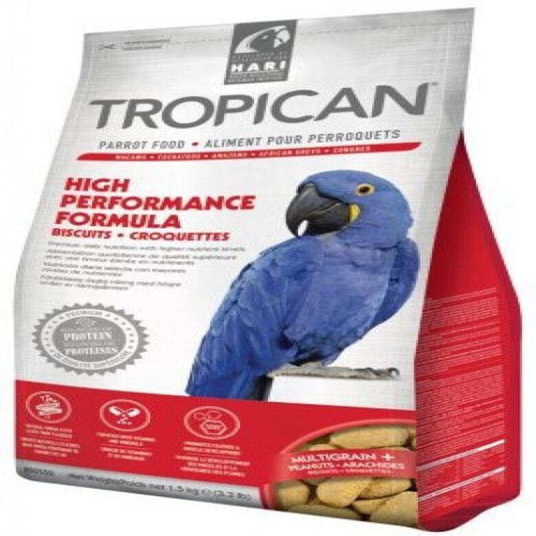 Galletas Tropican High Performance para loros sabor Natural | Tiendanimal