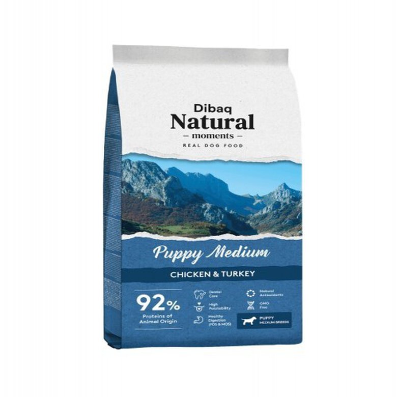 Pienso Dibaq Natural Moments medium para cachorro sabor Pollo/Pavo | Tiendanimal