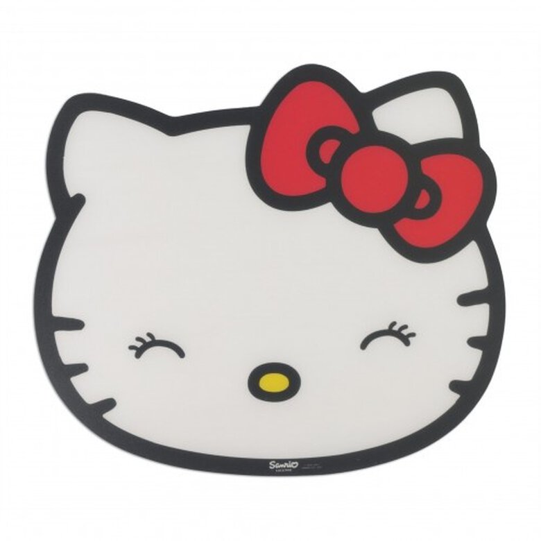 Tapete para comedero de mascotas Hello Kitty color Blanco | Tiendanimal