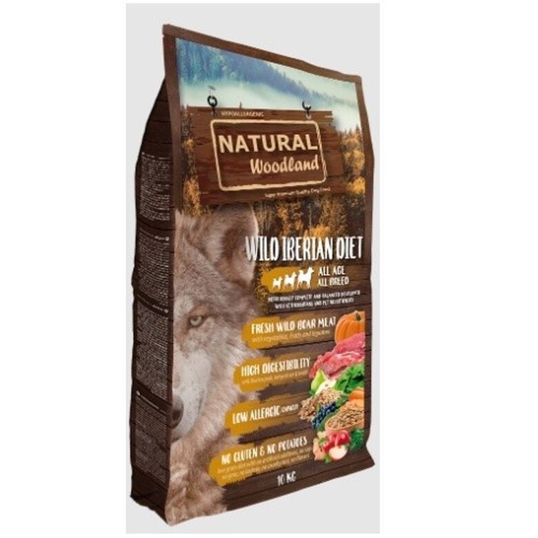 Natural woodland wild iberian pienso cerdo ibérico y jabalí para perros ...