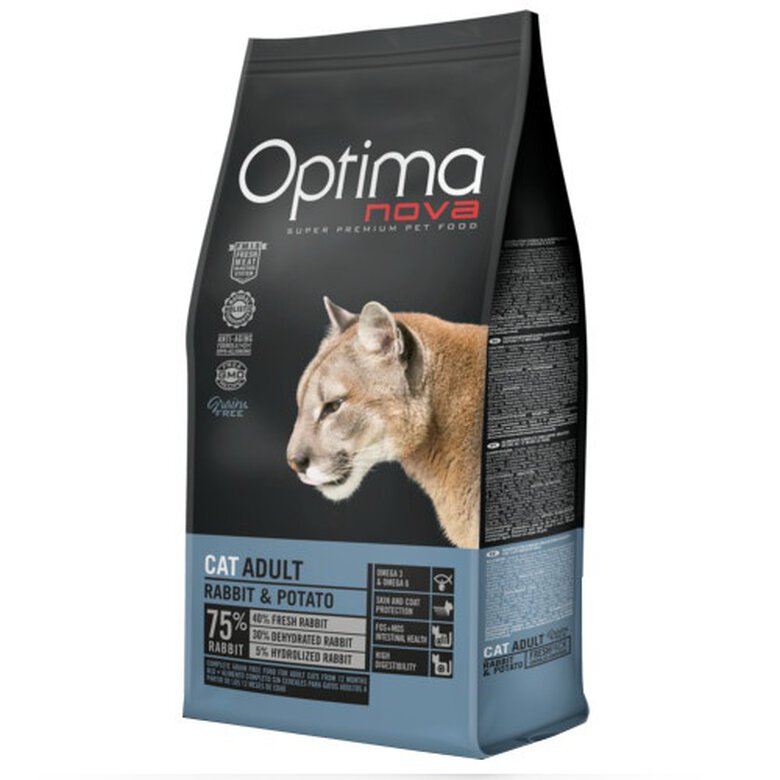 Pienso Optima Nova Adult Grain Free con conejo | Tiendanimal