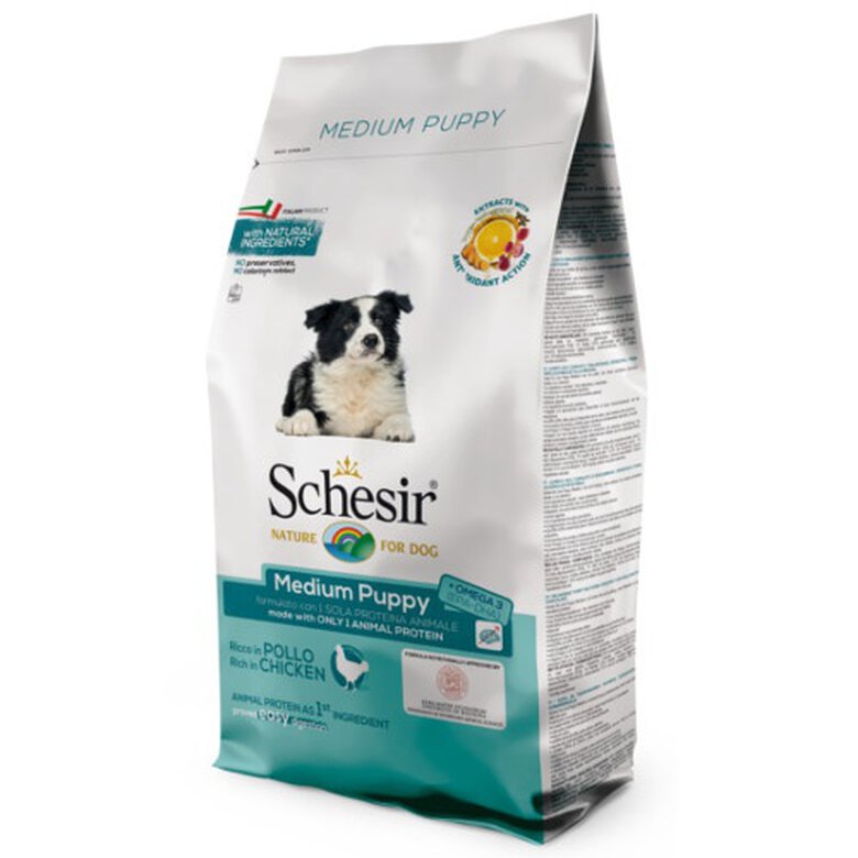 Schesir Puppy Medium Pollo pienso para cachorros | Tiendanimal