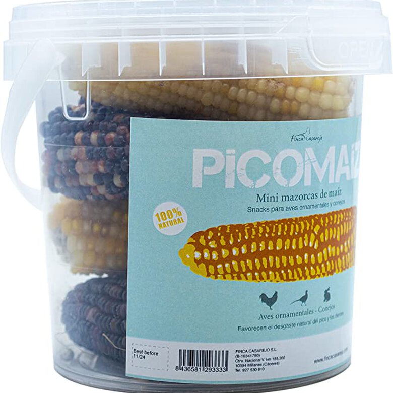 Mini Mazorcas de Maíz para gallinas y Conejos - PicoMaíz – Snack 100% ...
