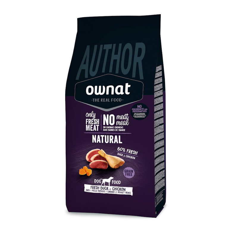 Ownat Author Pato Fresco y Pollo pienso para perros | Tiendanimal