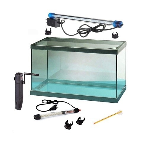 Acuario Akkua Basic Compact de cristal float para peces